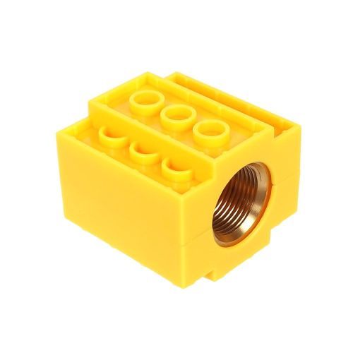Laylax F-Factory Block Flash Hider - Yellow | Tactical Clothing