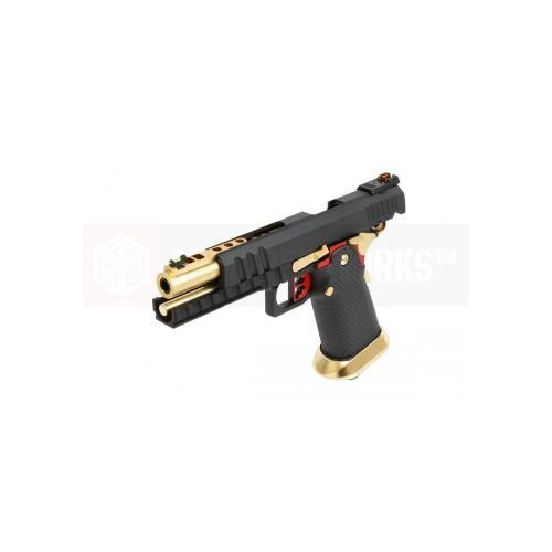 Armorer Works Custom Hi-Capa GBBP - Black Slide / Gold Barrel Full Auto ...