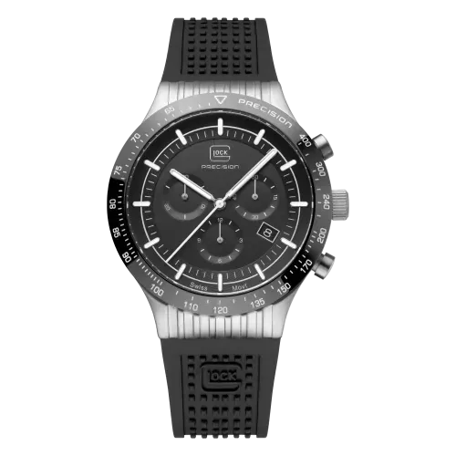 Glock Watches Glock Precision Limited Edition Silver Steel Case / Black ...